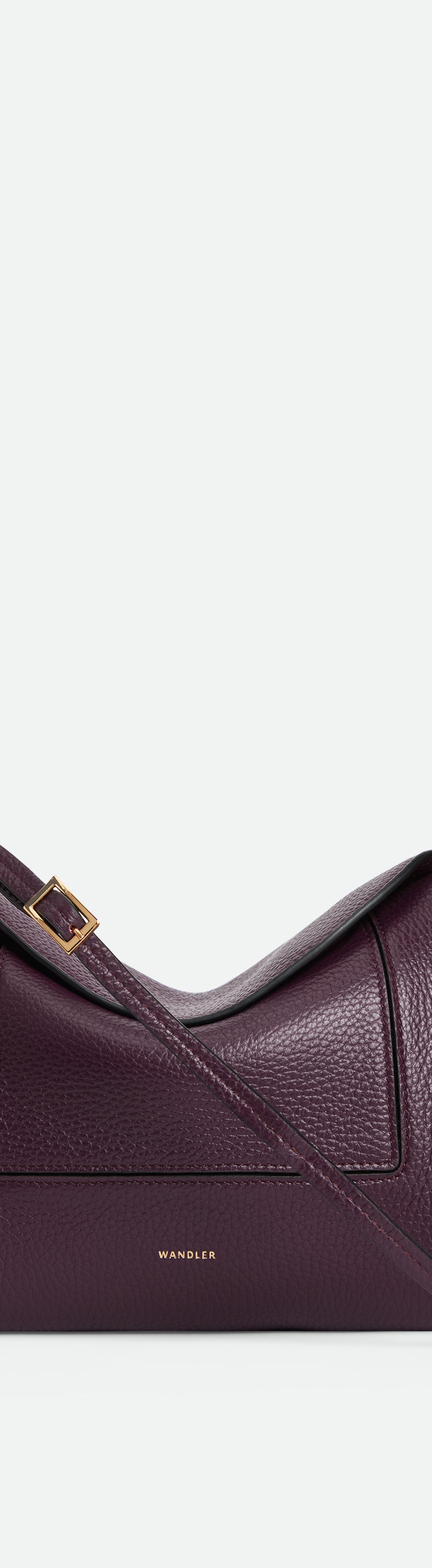 Penelope Slouch Bag - Aubergine Crust – Wandler.com