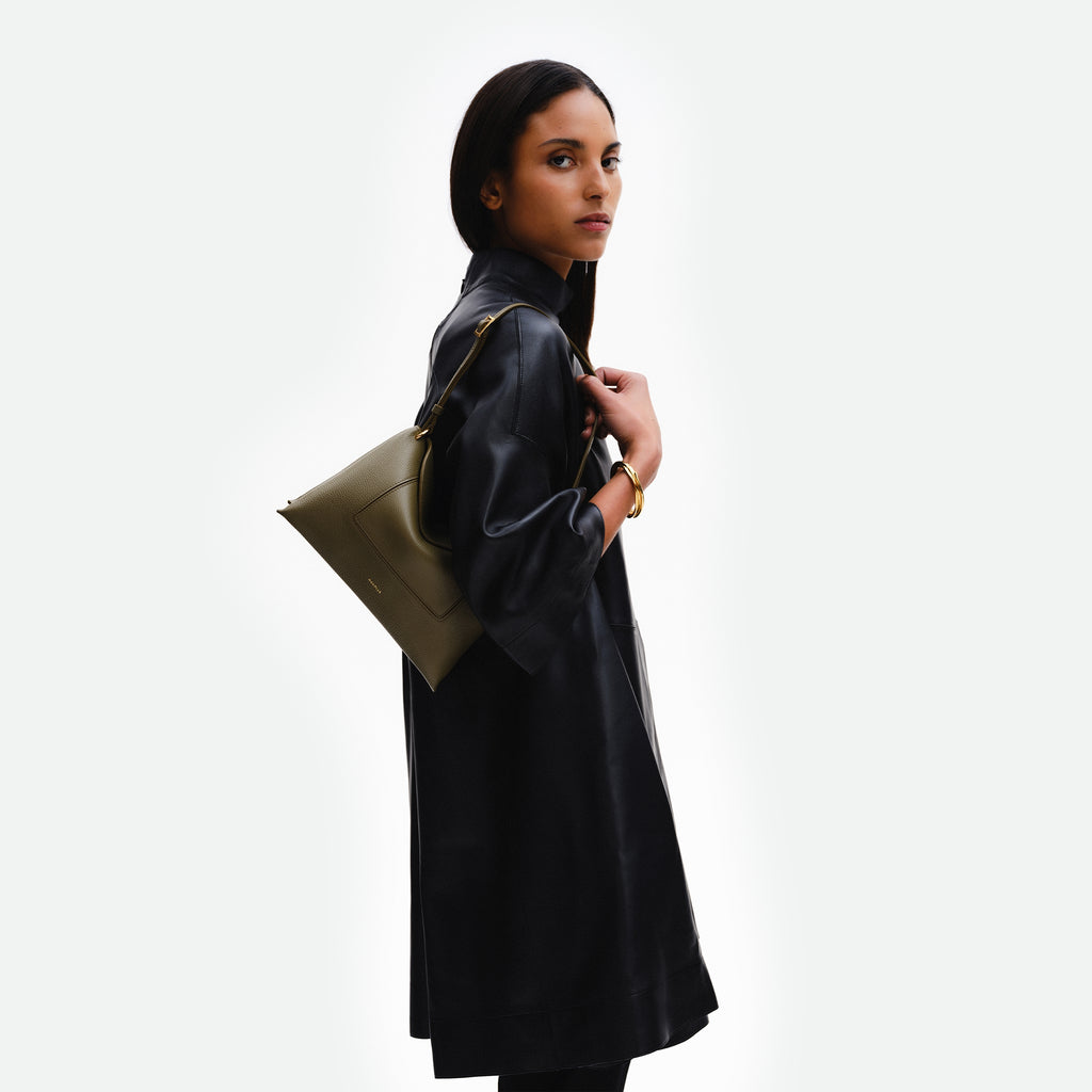 Penelope Slouch Bag - Olive Crust – Wandler.com